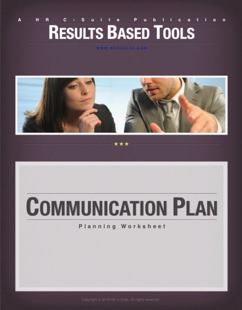 Communication Planning Workbook | HR C-Suite - Connect Workforce ...